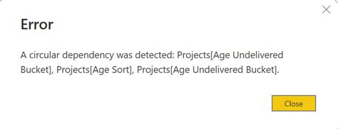 solved why am i getting a circular dependency error microsoft