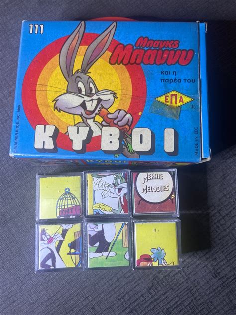 Bugs Bunny Cube Toy Wbox 6 Cubes Greece Etsy