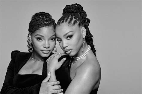 Chloe And Halle Bailey Wore Latex Seashells And Diamonds To The