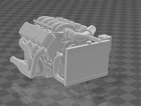 Ls V8 Engine 3d Model 3d Printable Cgtrader