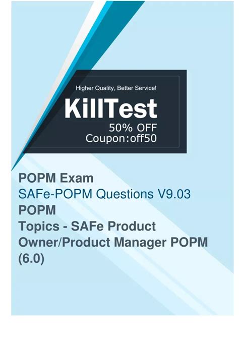 Ppt Scaled Agile Safe Popm Exam Questions Get Success In Your Safe Popm Exam Easily Powerpoint