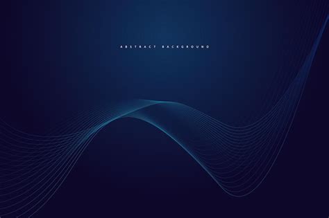 Premium Vector Abstract Wave Lines Pattern Smooth Curve Flowing Dynamic Isolated Background
