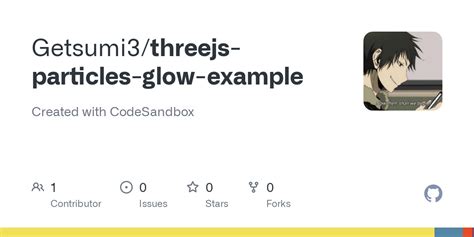 Github Getsumi3threejs Particles Glow Example Created With Codesandbox