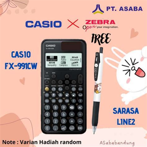 Jual Casio Classwiz Model Scientific Calculator Fx 991cw Merah Muda