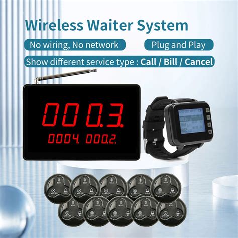 Electronic Number Display System Restaurant Table Buzzer Food Restaurant Coffee Shop Number