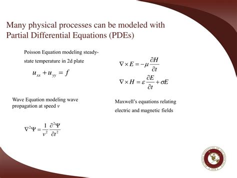 PPT Solving An Elliptic PDE Using Finite Differences Numerical Methods For PDEs Spring 2007