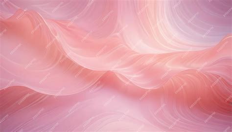 An Abstract Image Of Flowing Wavy Lines In Shades Of Pink Creating A Soft And Dreamy Background