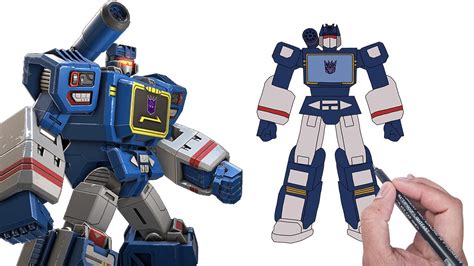 How To Draw Transformer Soundwave Very Easy YouTube