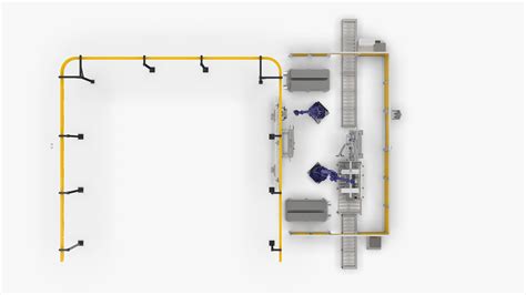 Automatic Loading And Unloading Robot Powder Spraying Line 3d Model Cgtrader