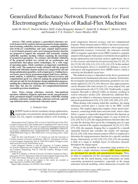 Generalized Reluctance Network Framework For Fast Electromagnetic Analysis Of Radial Flux