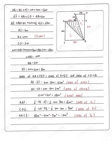 Solved Q6 The Diagram Shows A Shape Abcdef All The Comers Of The
