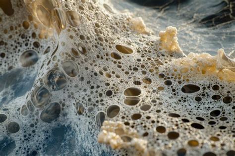 Dense Microbial Layer Showcases Intricate Structures In A Vibrant Environment Generative Ai