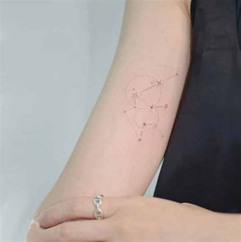 Simpleaquariustattoobyconstellation Aquarius Tattoo Tattoos