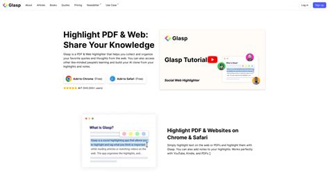 Glasp Pdf And Web Highlighter For Researchers And Learners