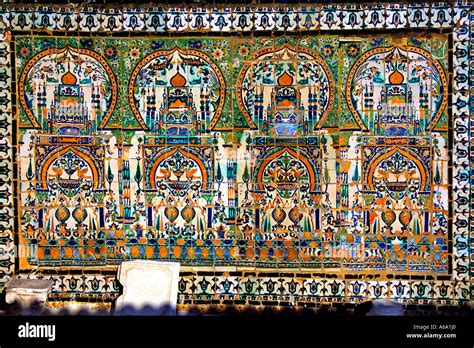Tunis Tunisia Medina Wall Tiles Stock Photo Alamy