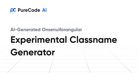 build great onsenuiforangular experimental classname generator