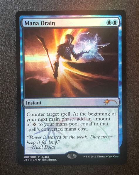 Mana Drain Foil Mtg Proxy Judge T Proxy King