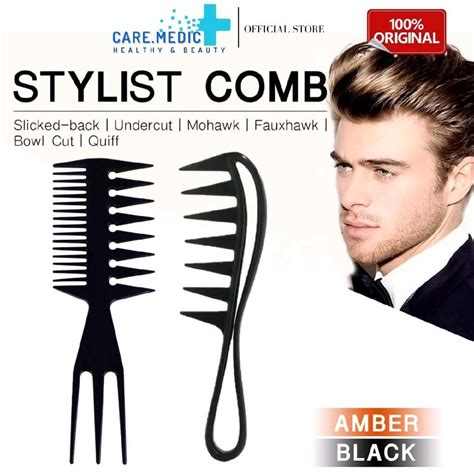 Caremedic Malaysia Wide Tooth Comb Texture Comb Big Teeth Detangle
