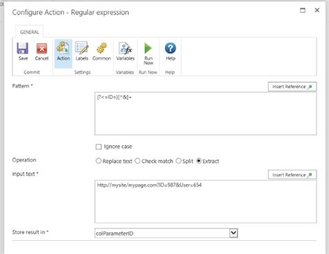 get a parameter within a url using a regular expression in nintex workflow techrhodes