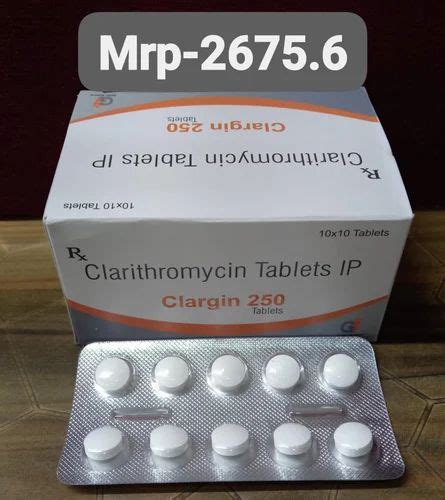 Clarithromycin Tablets Ip 250 Mg In Pan India At ₹ 2675 Box In Zirakpur Id 2849222904133