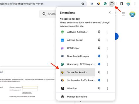How To Lock Your Chrome Bookmarks With A Password