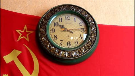 Часы Янтарь настенные кварц СССР Youtube