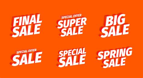 판매는 세트를 제공 합니다 광고 프로 모션 포스터 세트입니다 빨간색 배경에 3d 문자 특별 제공 슬로건 구매에 대 한 슈퍼 전화