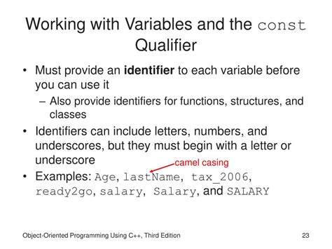 Ppt Object Oriented Programming Using C Third Edition Powerpoint Presentation Id862097