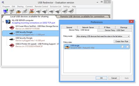 Features Device Policy — Usb Redirector User Manual