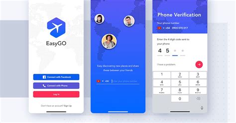 Verification Phone Number Ui Screen Ux And Ui Kits Ft App And Travel Envato Elements