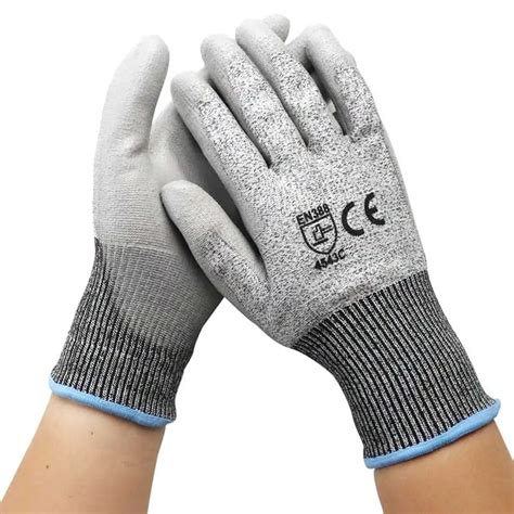 Hppe Anti Cut 4543 Industrial Building Safety Work Pu Coated