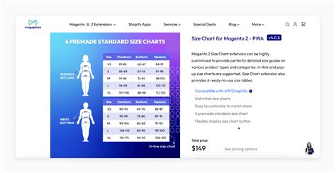 Create And Display Size Charts With Magento 2 Size Chart Extension