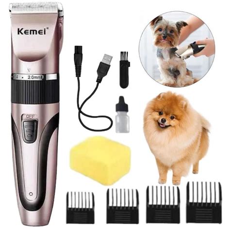 Maquina Silenciosa Bivolt De Tosa Tosar Pelo Cabelo Cachorro Gato Uso