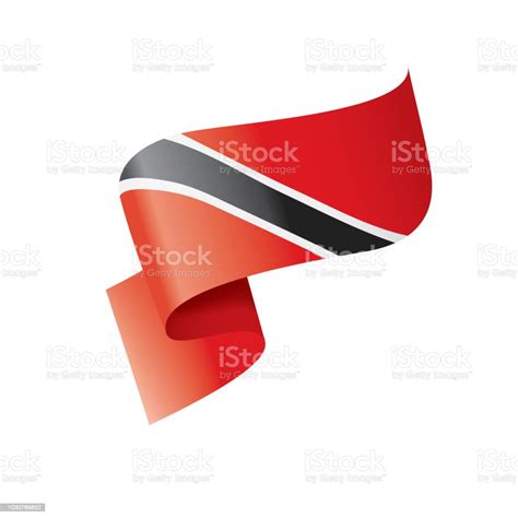 트리니다드 토바고 플래그 흰색 배경 벡터 일러스트 레이 션 0명에 대한 스톡 벡터 아트 및 기타 이미지 0명 3차원 형태