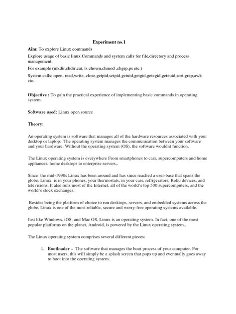 Os Expt 1 Pdf Operating System Desktop Environment