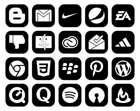 20 Social Media Icon Pack Including Css Adidas Sports Inbox