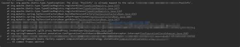 异常解决org apache ibatis type typeexception the alias ‘xxxx‘ is already mapped to the value ‘xxxx
