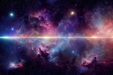 Universo Sin Fin Con Estrellas Y Galaxias En El Espacio Exterior Cosmos