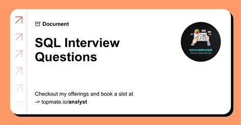 Sql Interview Questions With Data Analyst