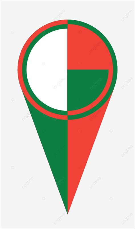 Madagascar Map Pointer Location Flag Isolated Flag Cartoon Vector Isolated Flag Cartoon Png
