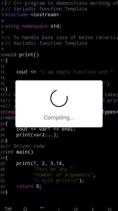 Variadic Function Templates In C Programming Subscribe Viral Shorts Youtube