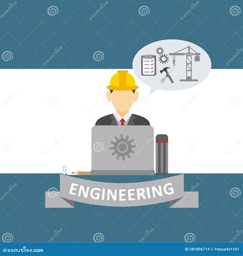 Engineering Activity Illustration Template Stock Vector Illustration