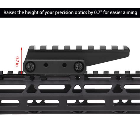 Optic Riser Mount Picatinny Rail Fast Riser Red Dot Riser For Red Dot Sight Scope