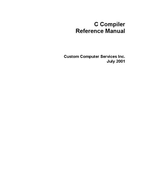 Ccsc Pdf Pic Microcontroller C Programming Language