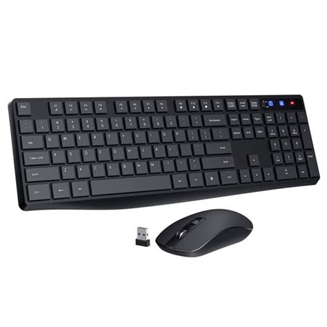 Getuscart Wireless Keyboard And Mouse Combo Ponvit 2 4g Usb Full Sized Keyboard Mouse 3 Level