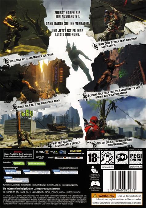 Bionic Commando Cover Or Packaging Material Mobygames