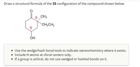 Answered Draw A Structural Formula Of The Ss Bartleby