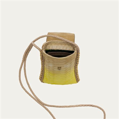 Glasses Case Emile Python Yellow But