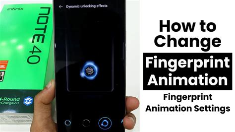 How To Change Fingerprint Animation In Infinix Note Fingerprint Animation Settings Youtube