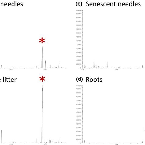 Chromatograms Obtained From Solid Phase Micro Extraction Spme Of The